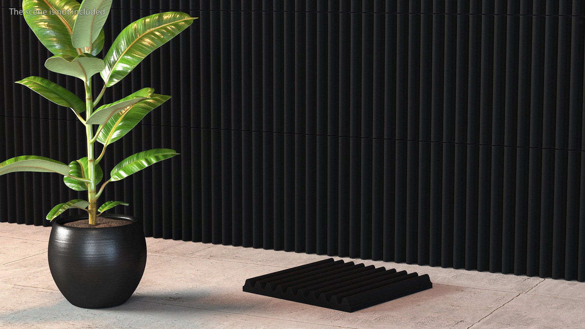 Acoustic Foam Panel Black 3D Model - TurboSquid 2070246