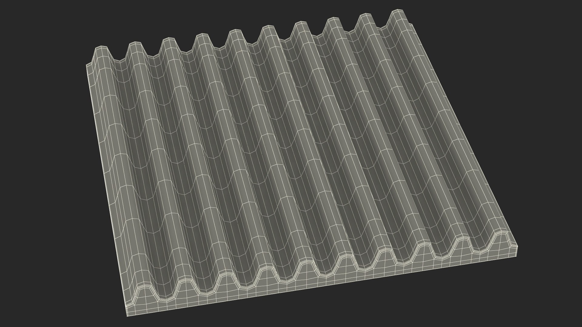 Acoustic Foam Panel Black 3D model - TurboSquid 2070246