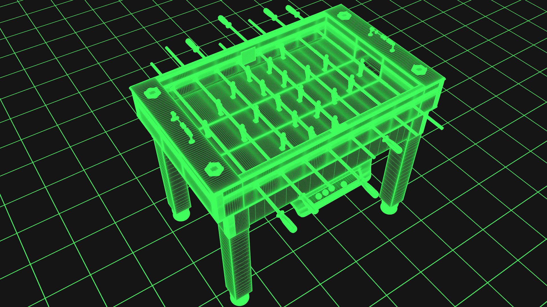 3D Soccer Table Model - TurboSquid 1776026