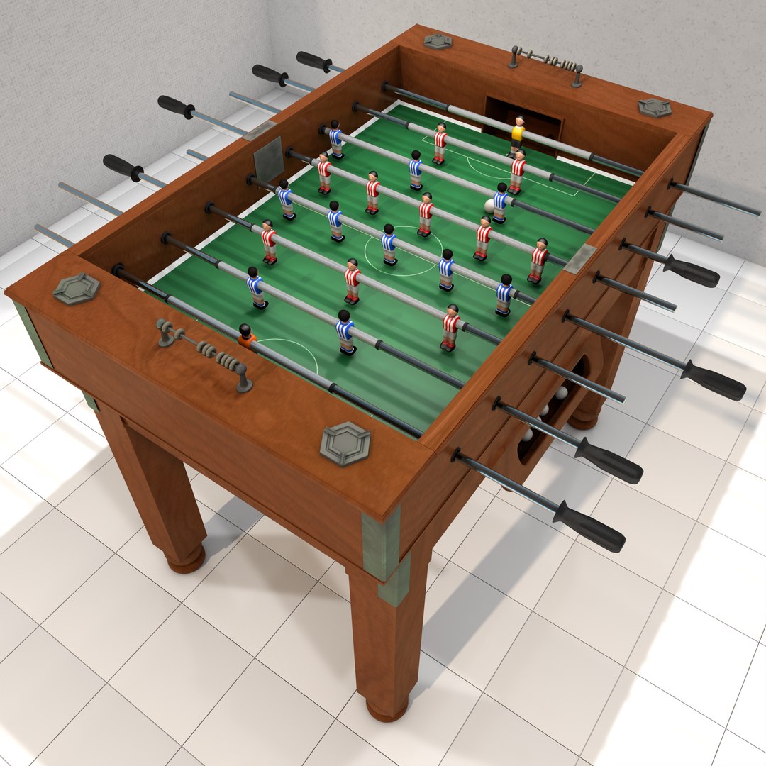 3D Soccer Table Model - TurboSquid 1776026