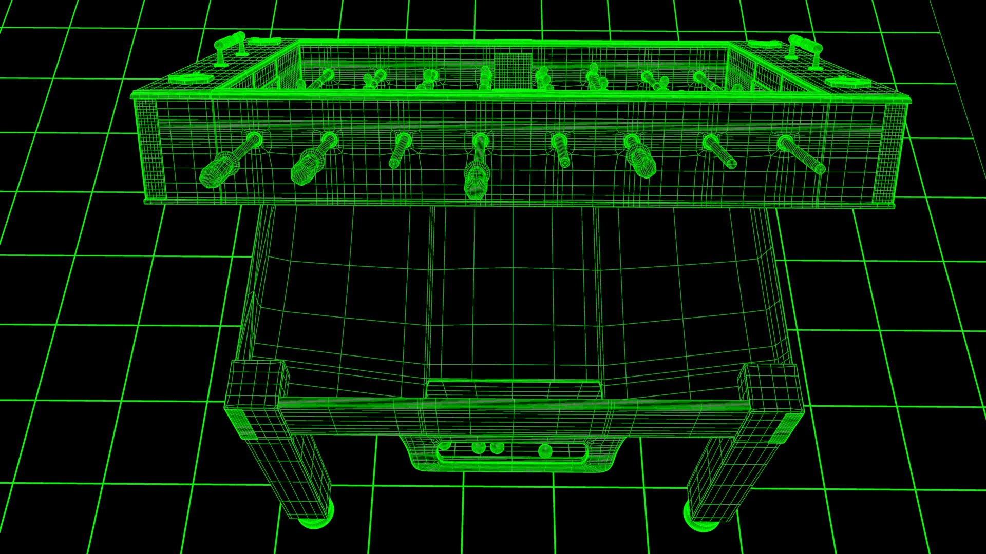 3D Soccer Table Model - TurboSquid 1776026