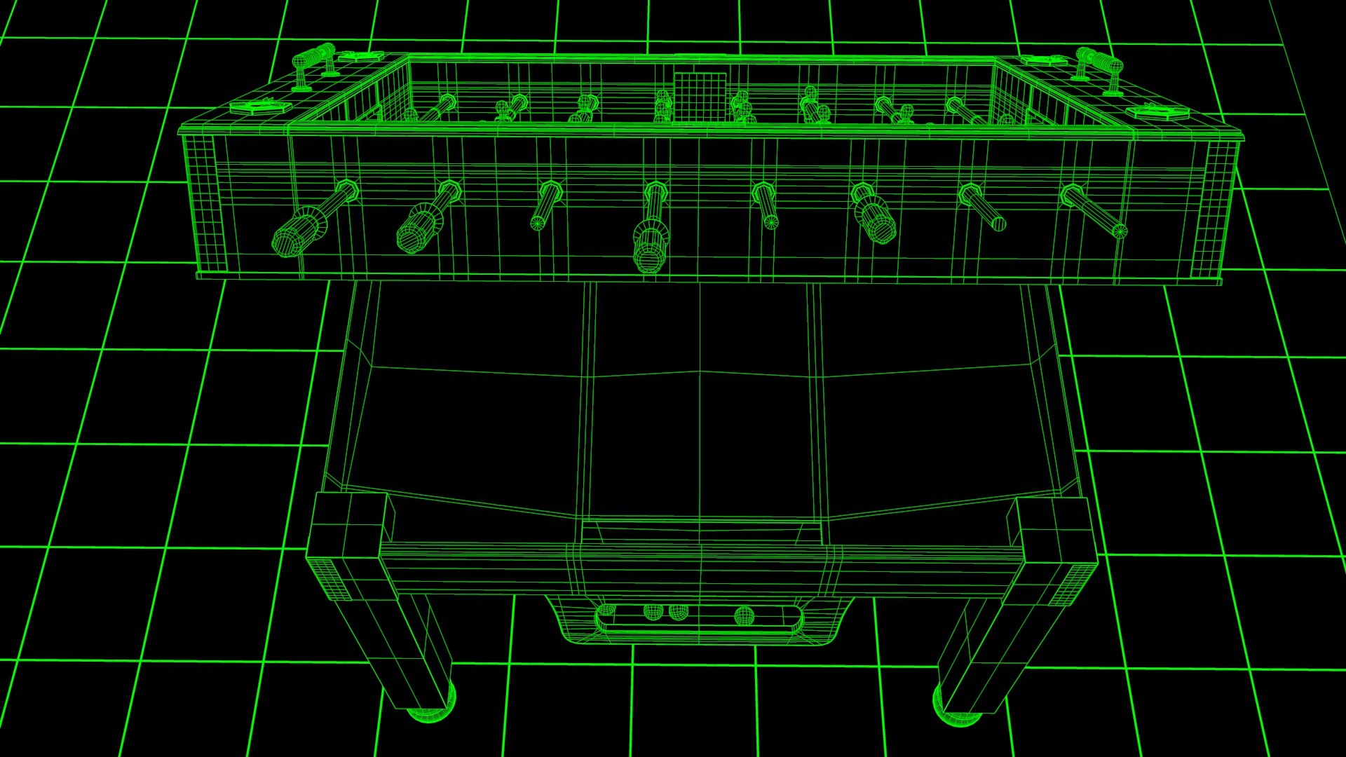 3D Soccer Table Model - TurboSquid 1776026