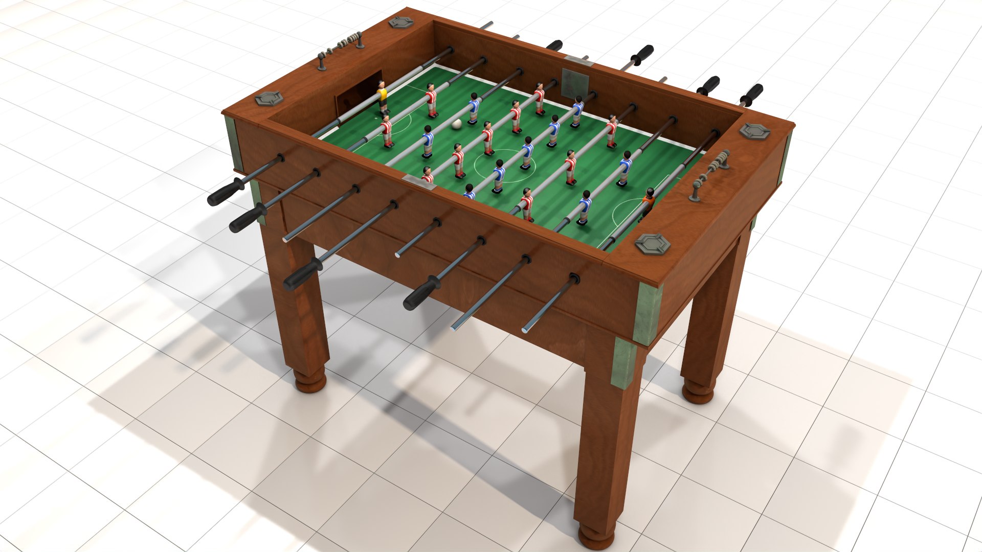3D Soccer Table Model - TurboSquid 1776026