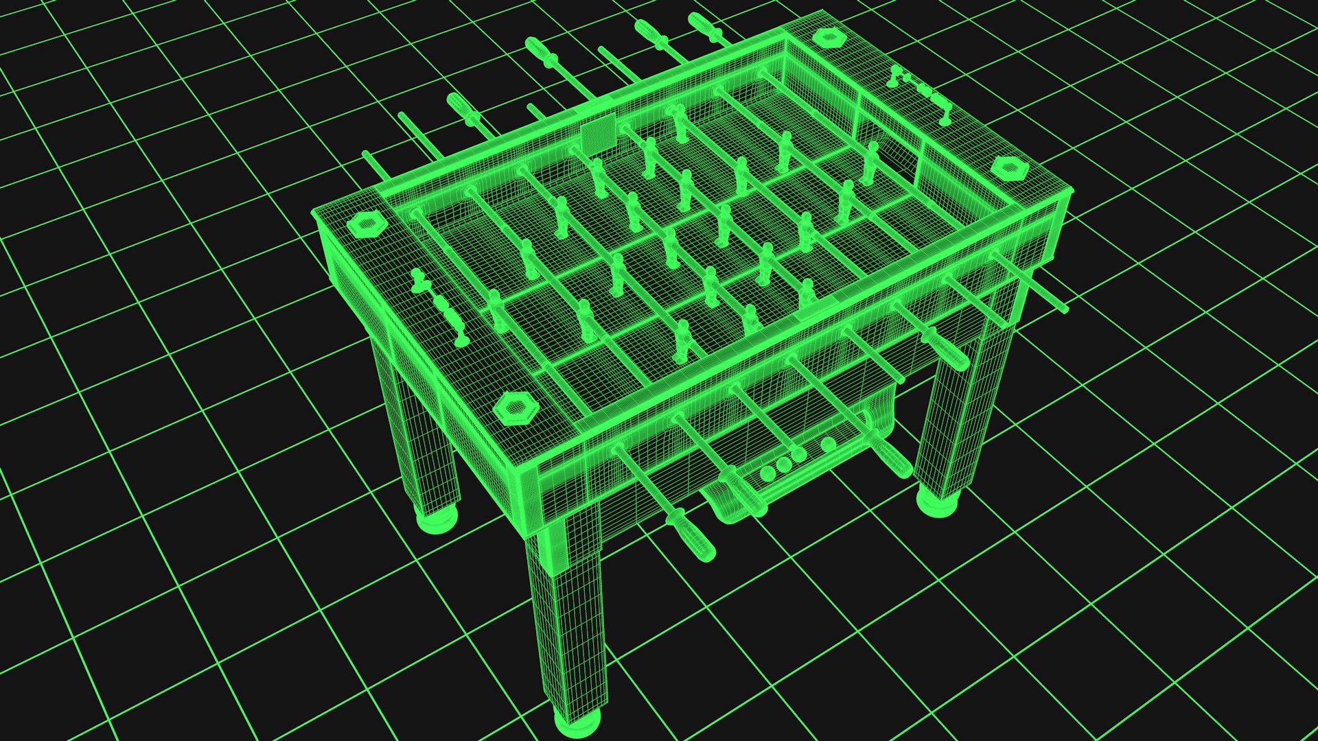 3D Soccer Table Model - TurboSquid 1776026