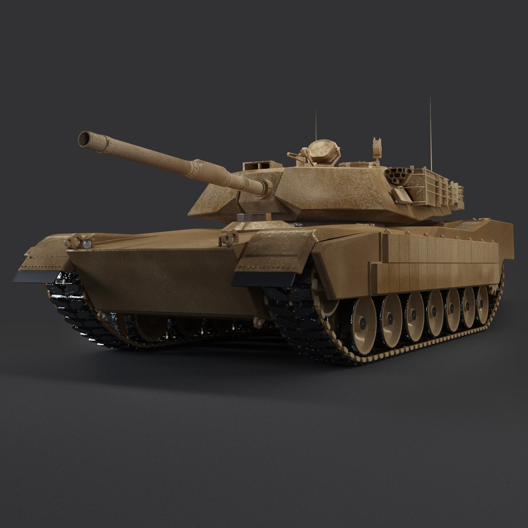 Tank Abrams Low- 3d Max