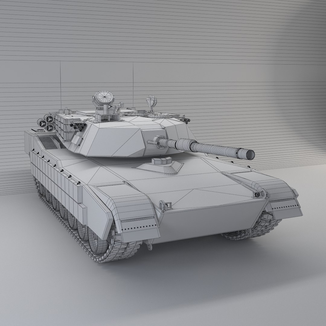 Tank Abrams Low- 3d Max