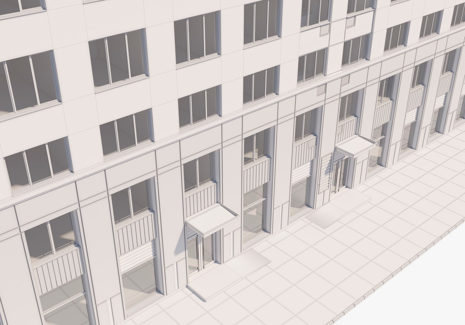 3D High-rise Building - TurboSquid 1360773