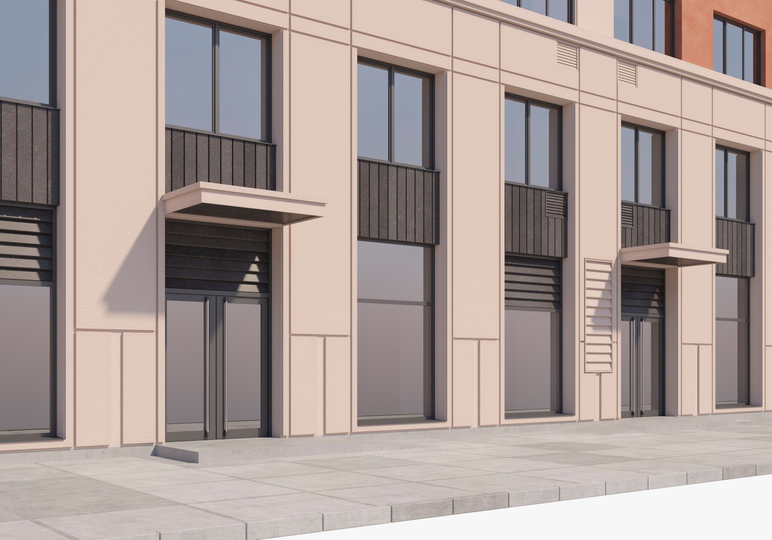 3D High-rise Building - TurboSquid 1360773