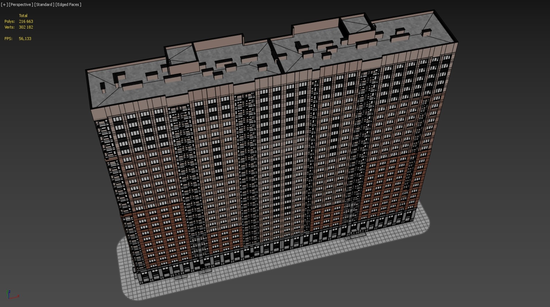 3D high-rise building - TurboSquid 1360773