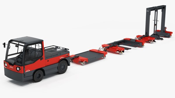 modelo 3d Sistema de tren logístico industrial Linde P250 - TurboSquid ...