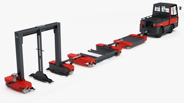 modelo 3d Sistema de tren logístico industrial Linde P250 - TurboSquid ...