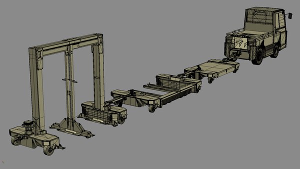 modelo 3d Sistema de tren logístico industrial Linde P250 - TurboSquid ...