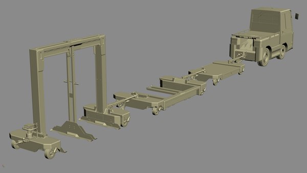 modelo 3d Sistema de tren logístico industrial Linde P250 - TurboSquid ...