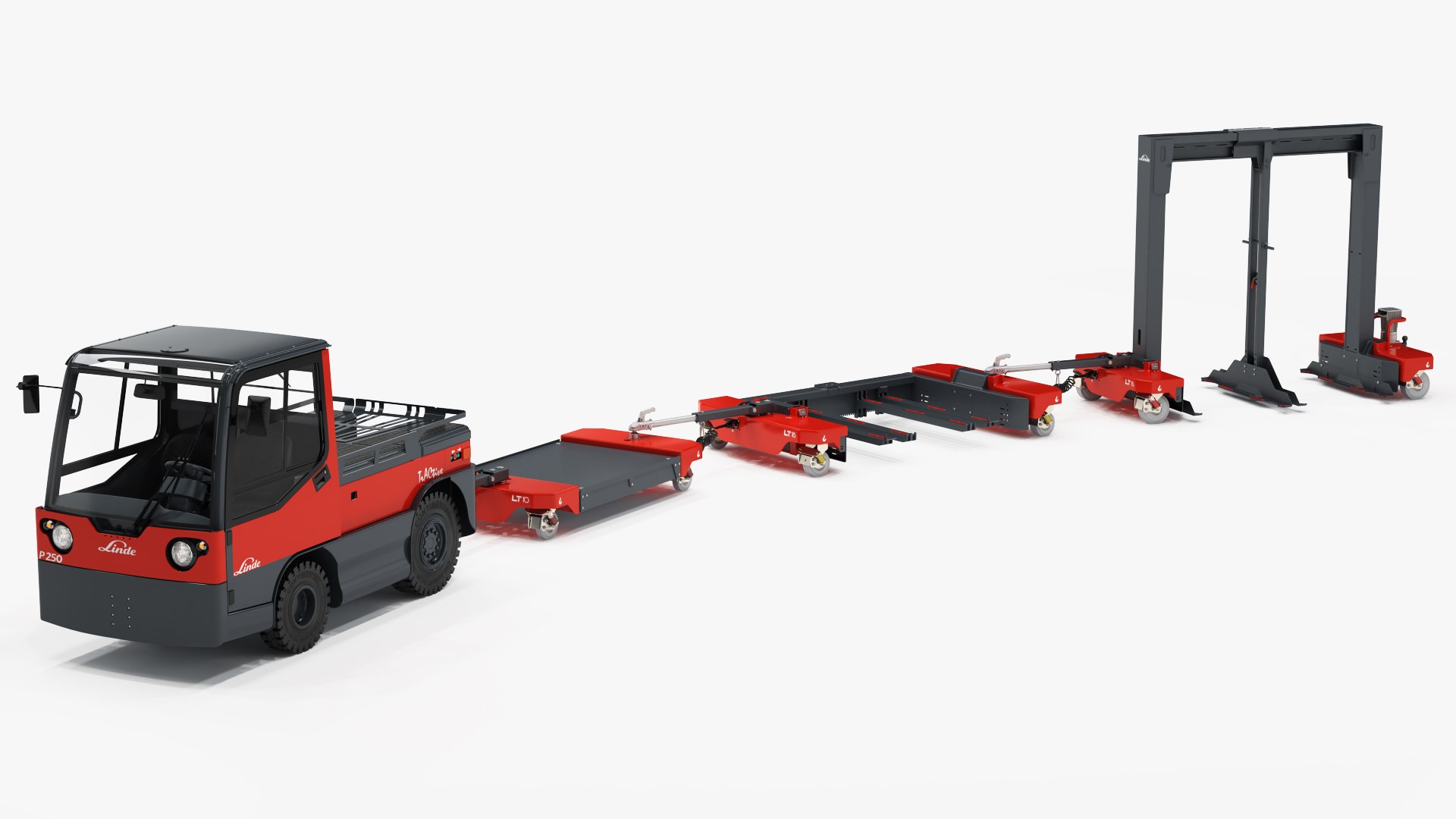 3D Linde P250 Industrial Logistic Train System Model - TurboSquid 2236461