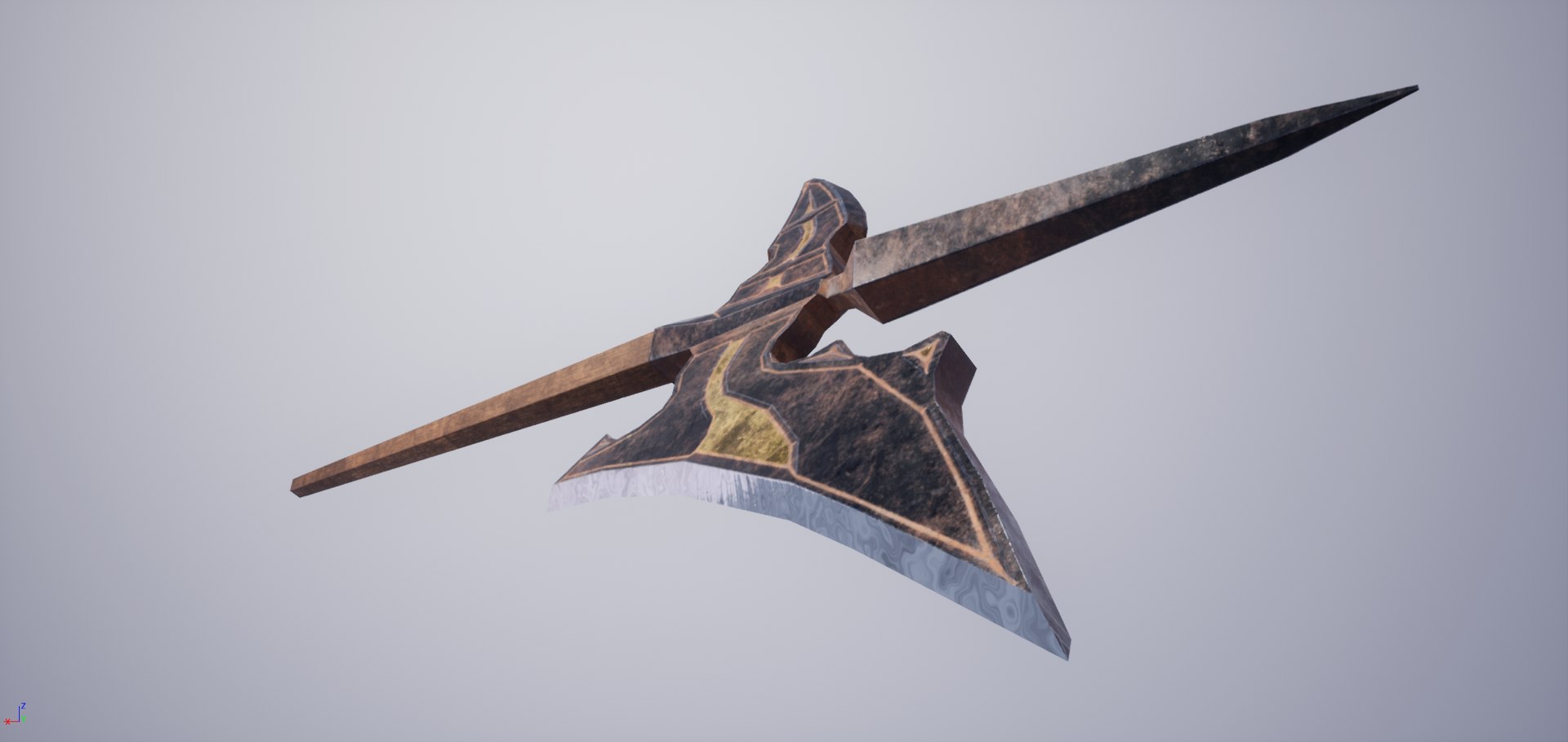 3D fantasy medieval halberd model - TurboSquid 1497866