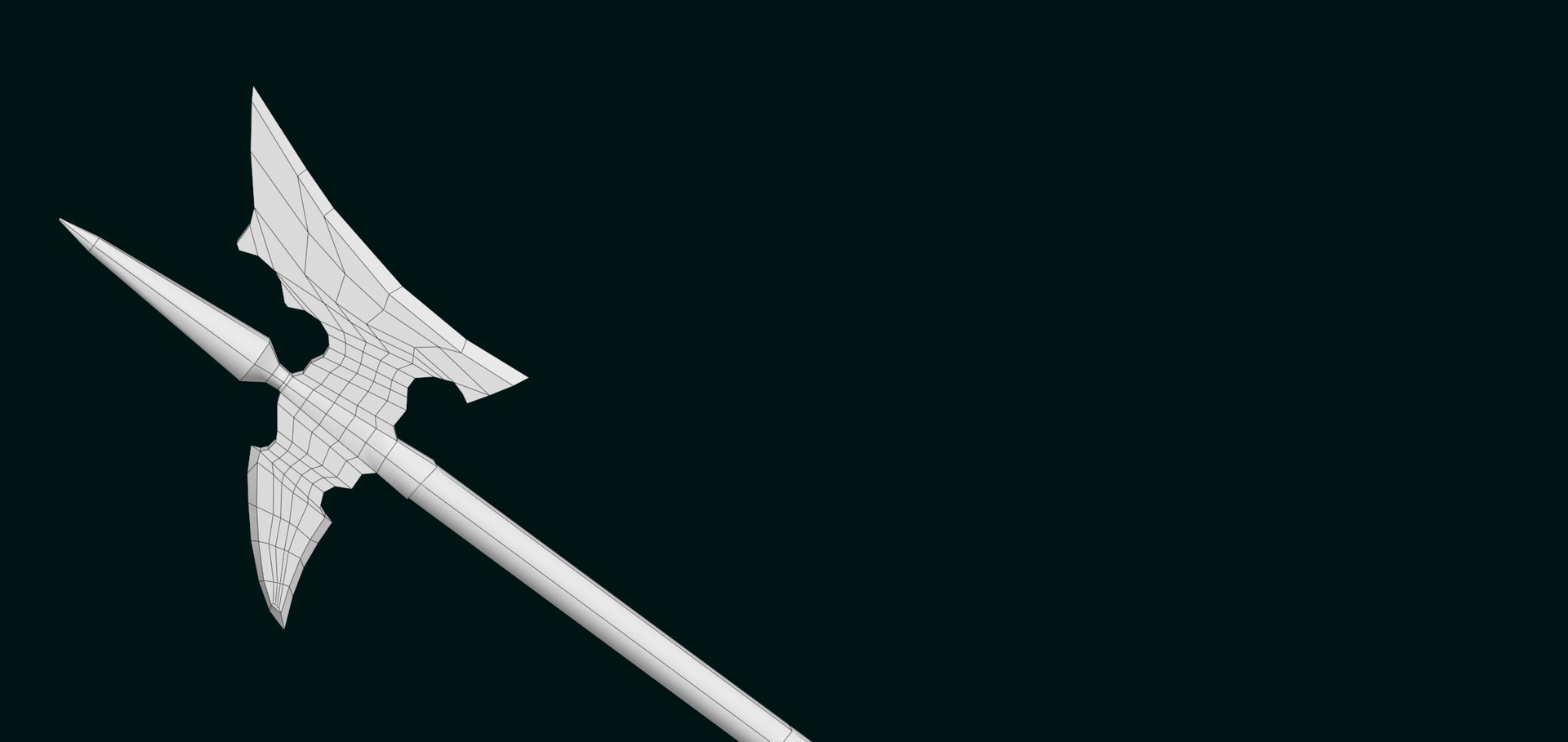 3D fantasy medieval halberd model - TurboSquid 1497866