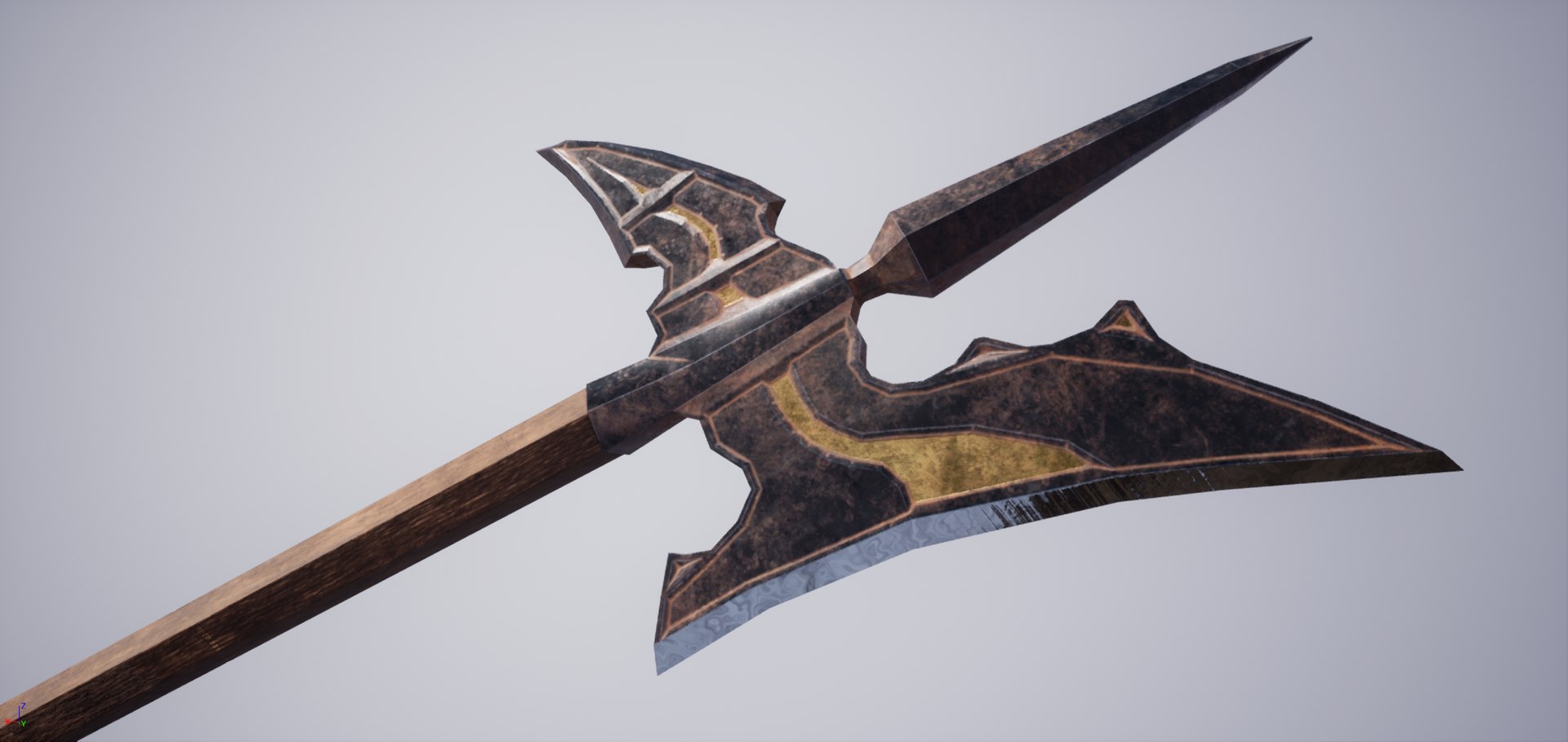 3D fantasy medieval halberd model - TurboSquid 1497866