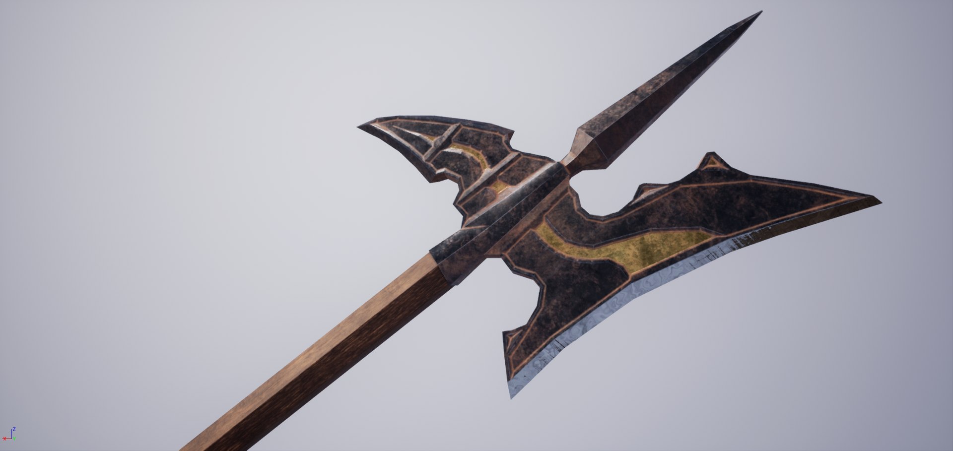 3D fantasy medieval halberd model - TurboSquid 1497866