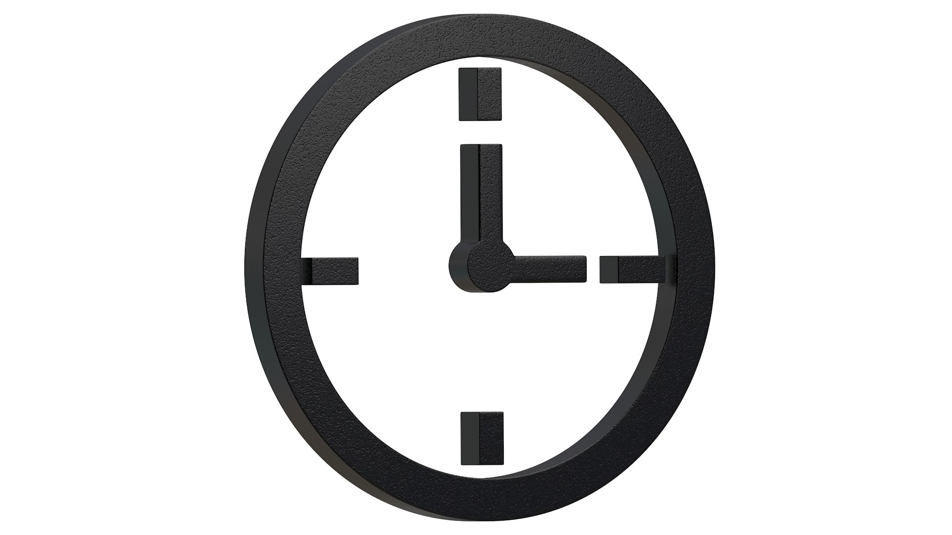 3D Symbol Clock 01 - TurboSquid 1953453