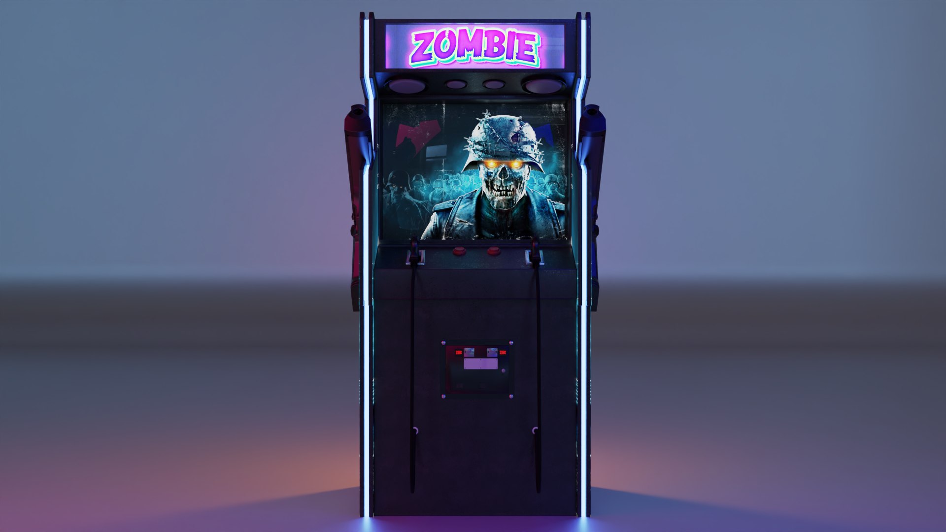 Zombie Shooting Game Machine 3D - TurboSquid 2319812