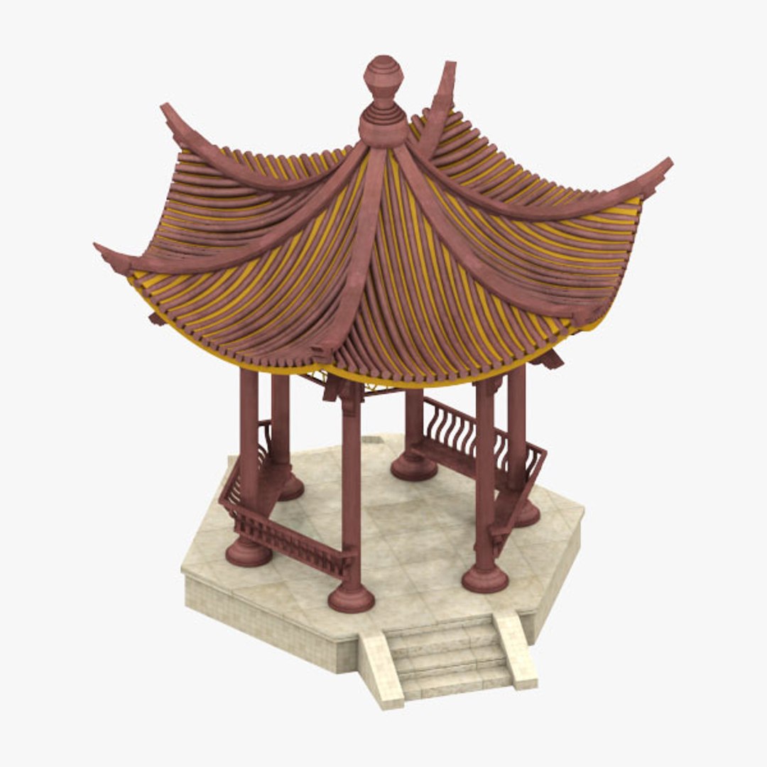 3d chinese pavilion