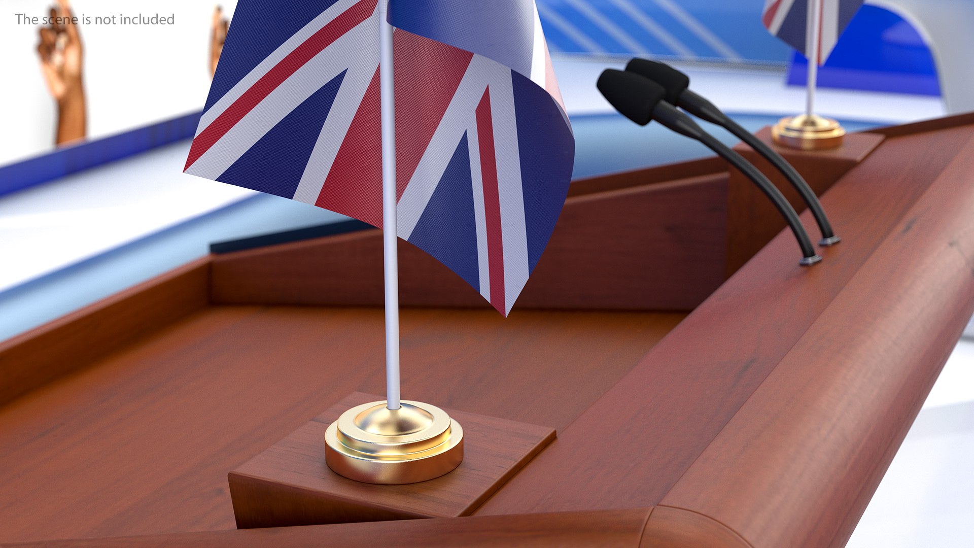 3D Table Flag United Kingdom Model - TurboSquid 1476372