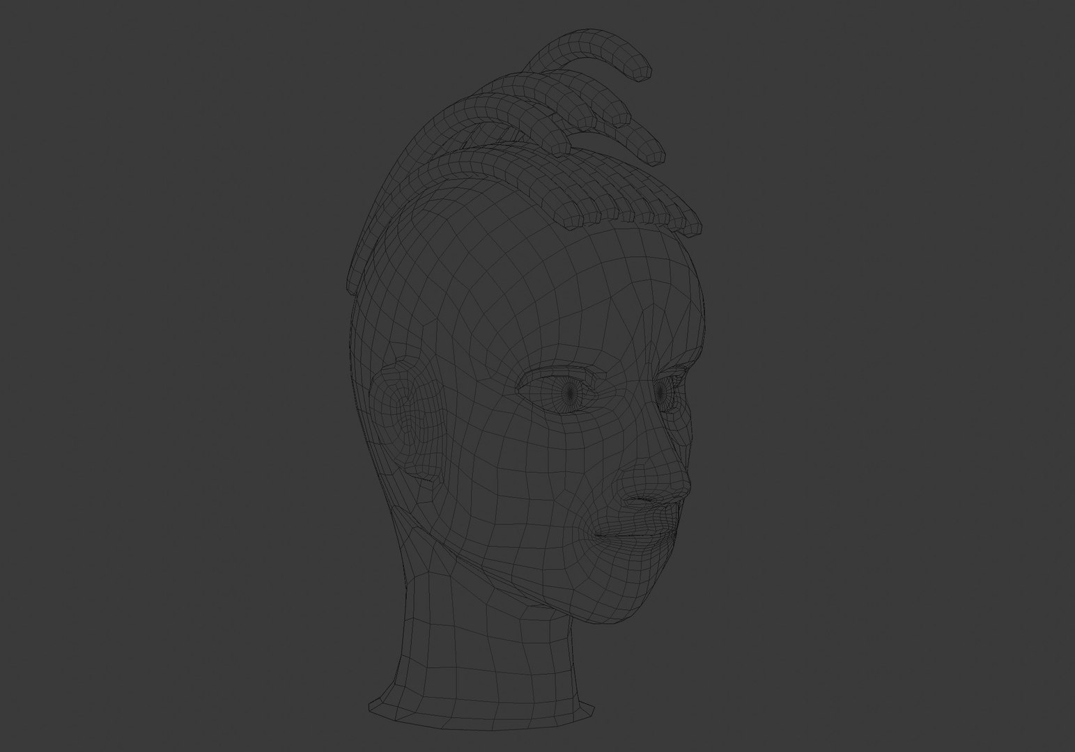 3D Simple Brown Hairstyle - TurboSquid 1931890
