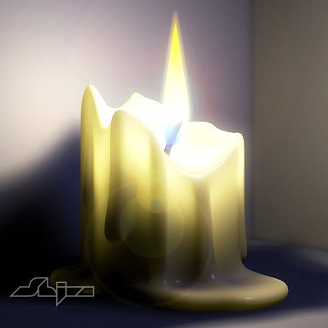 Photorealistic Flame 3d Model