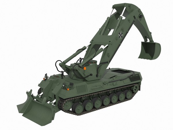 Armored Recovery ARV And Armored Engineer AEV Vehicles Collection 3D ...