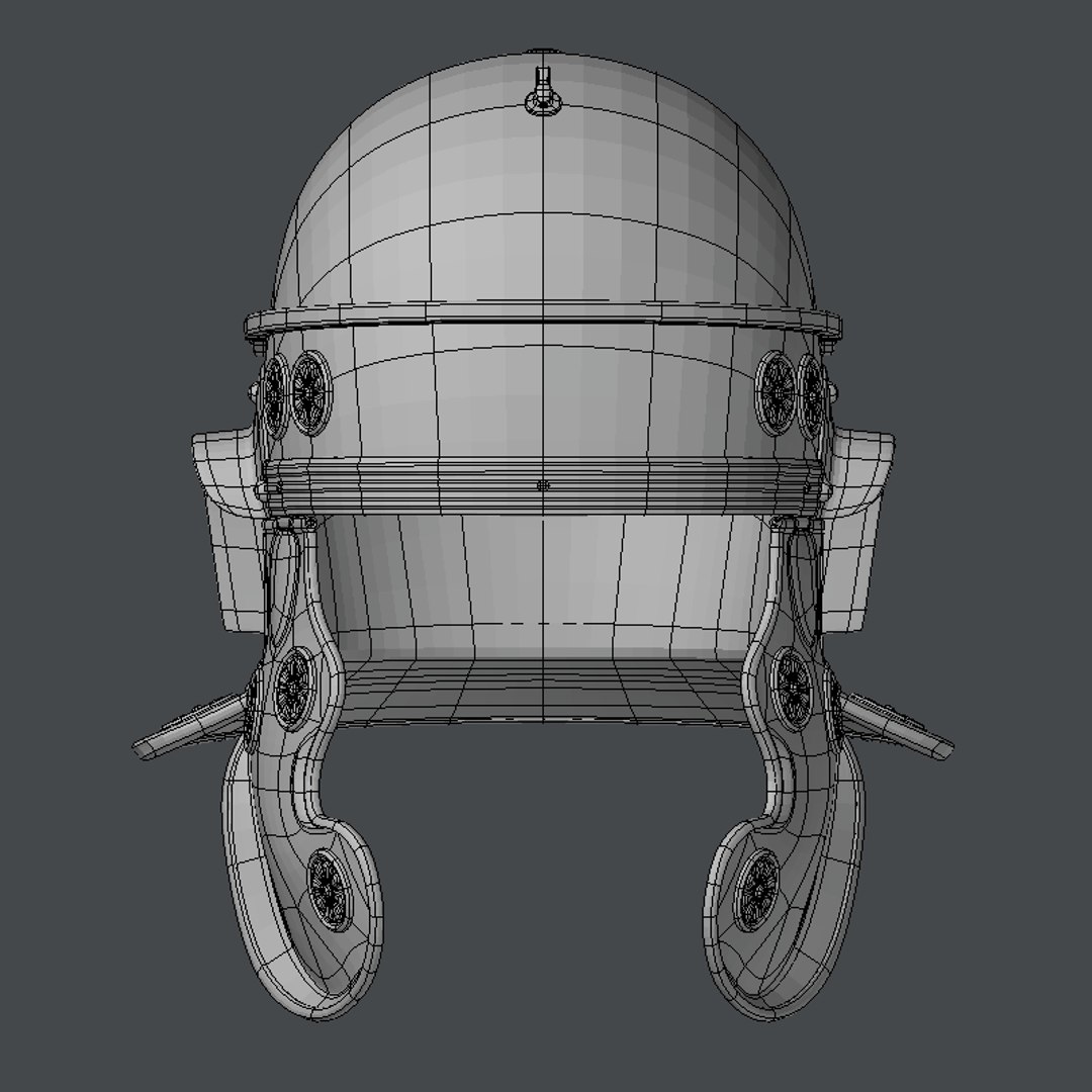 3d Model Of Roman Helmet