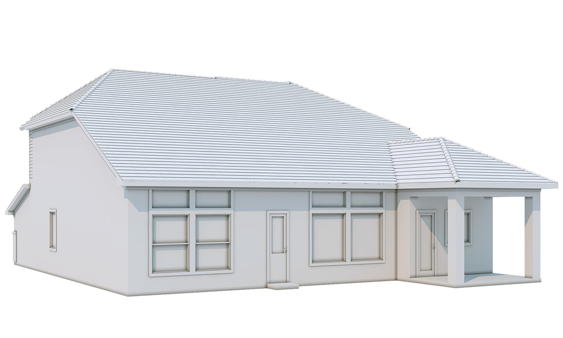 3d Model Home Roof