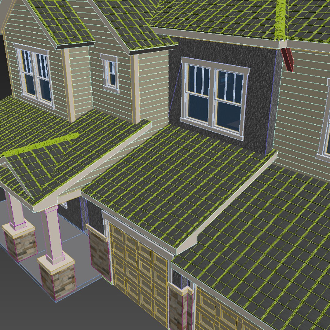 3d Model Home Roof