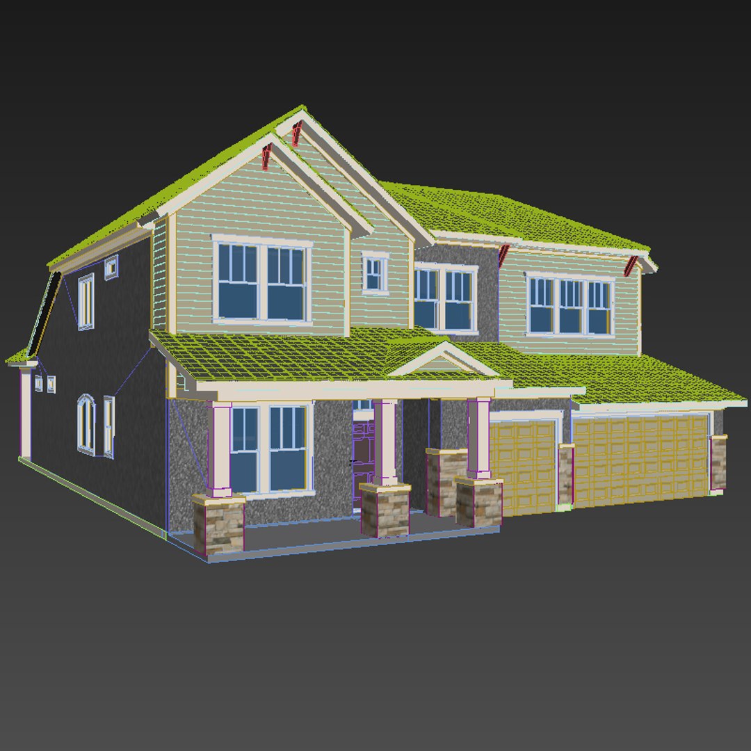 3d Model Home Roof