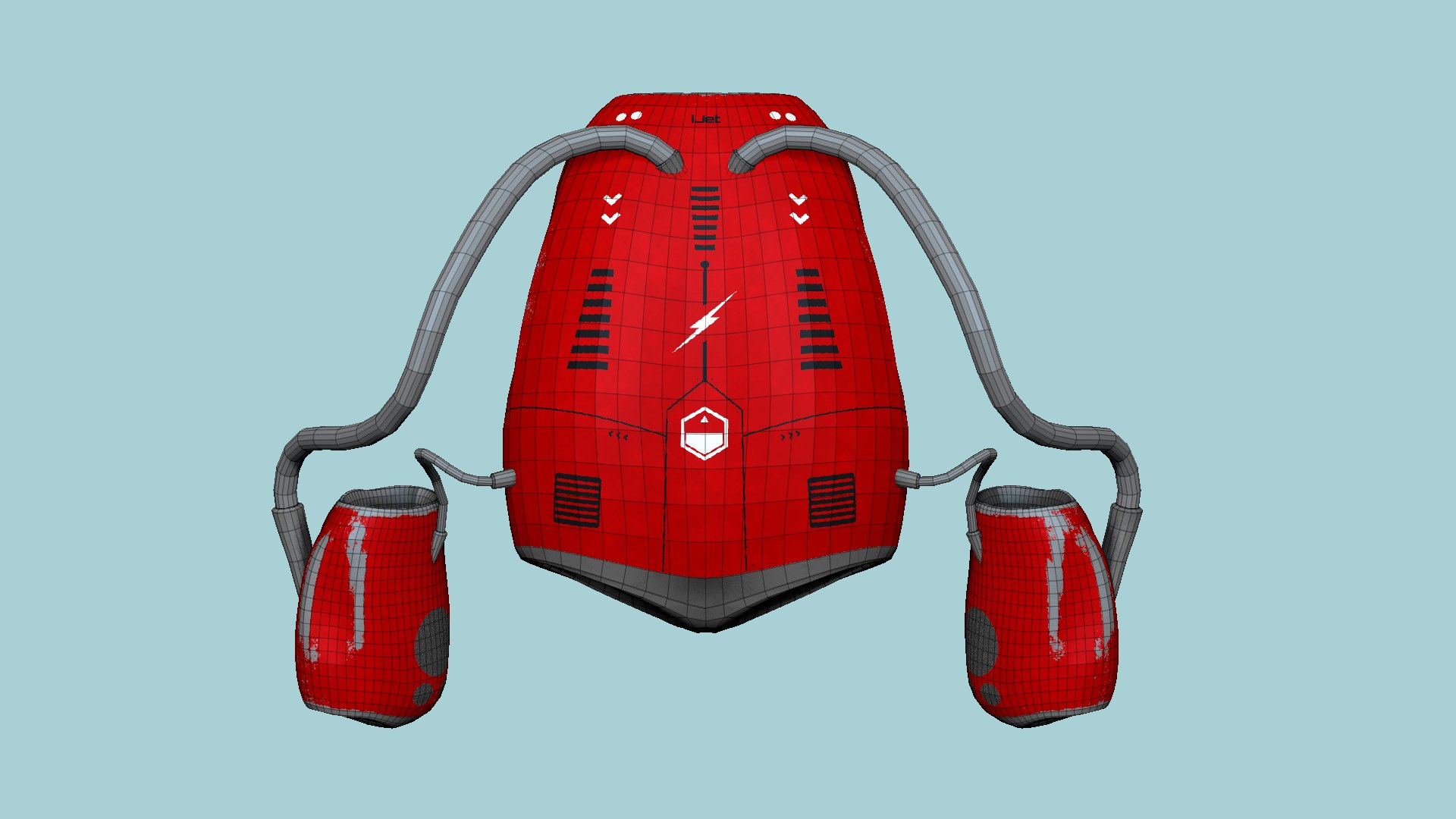 3D Jetpack I04 Red Black - SciFi Character Design model - TurboSquid ...