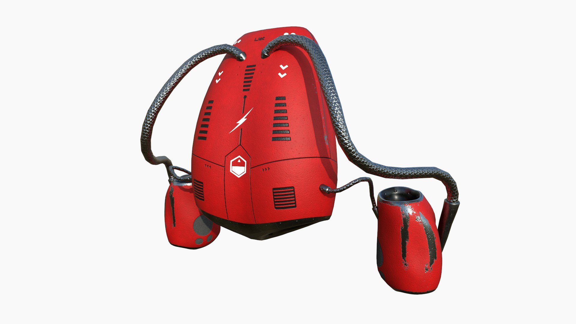 3D Jetpack I04 Red Black - SciFi Character Design model - TurboSquid ...