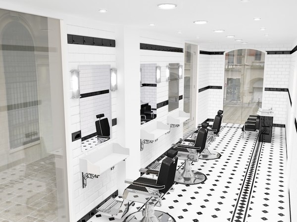 modelo 3d Barbería - TurboSquid 1236230
