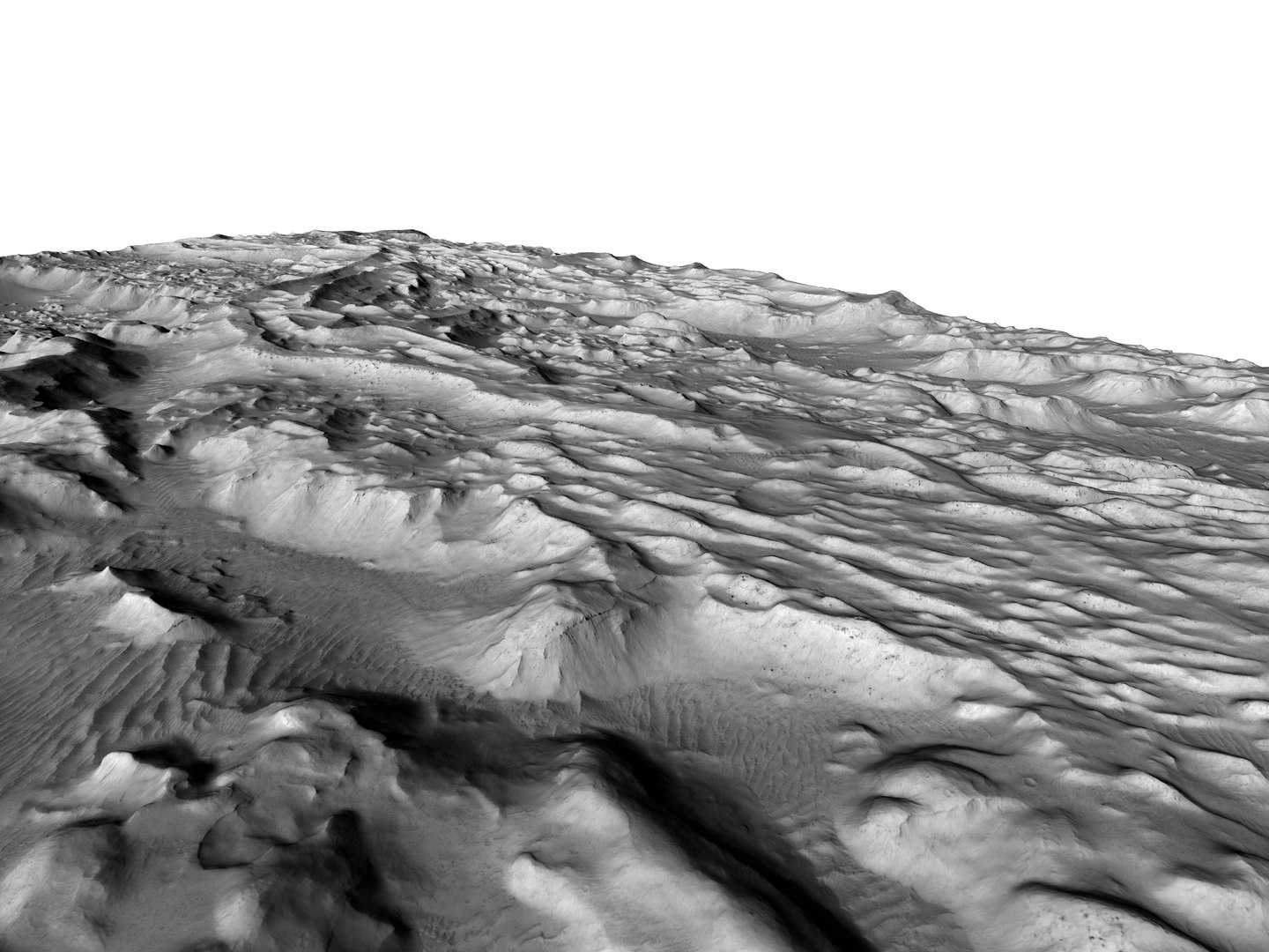 3D MARS VR - Inverted Streams In The Aeolis Region - TurboSquid 1969130