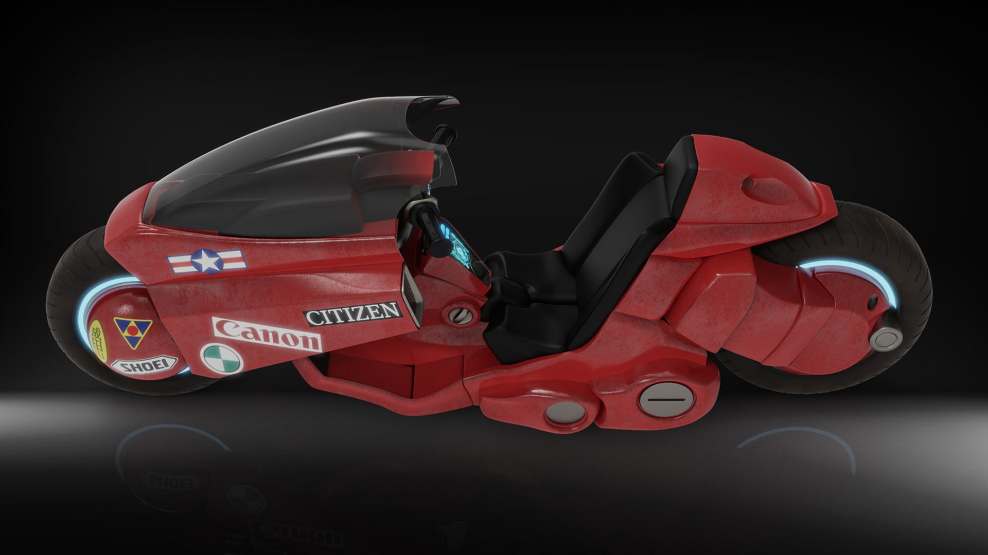 3D Akira - Kaneda Motorcycle - TurboSquid 1853118