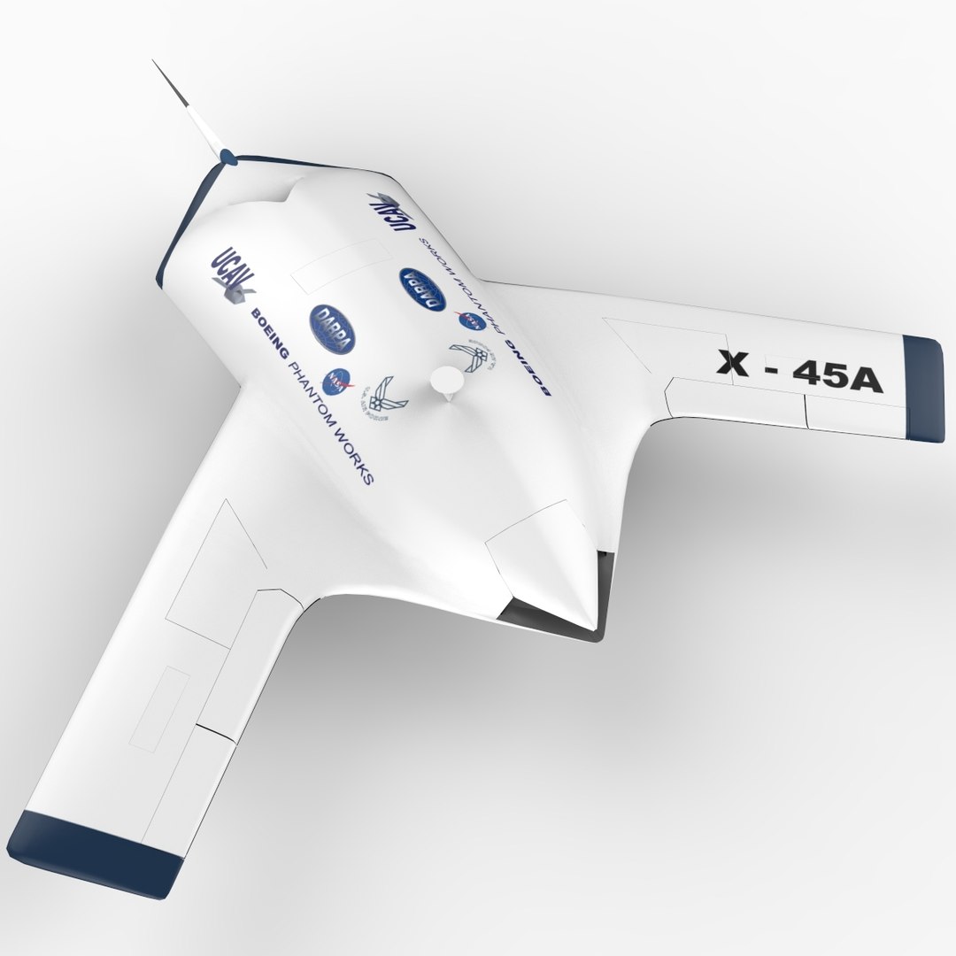 3d X-45a Drone