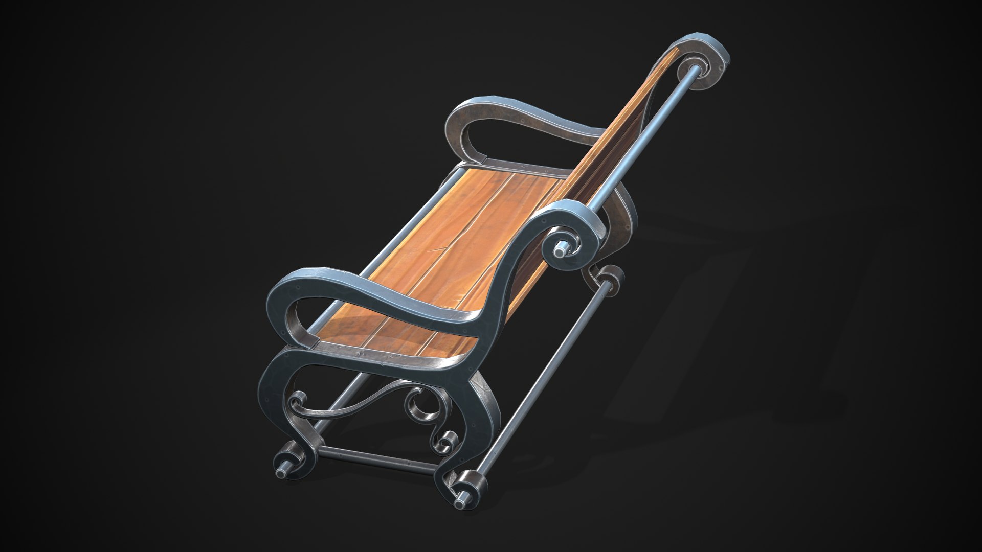 3D Model Stylized Bench - TurboSquid 2026939