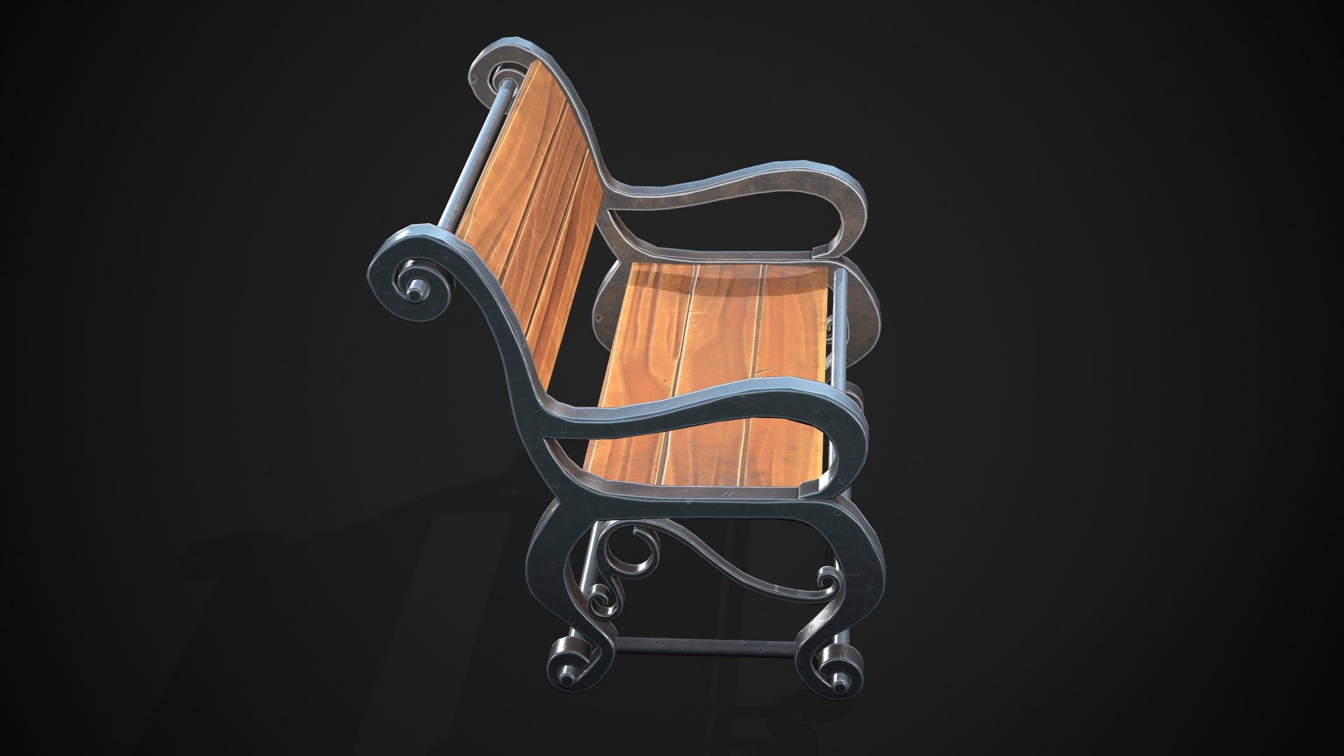 3D Model Stylized Bench - TurboSquid 2026939