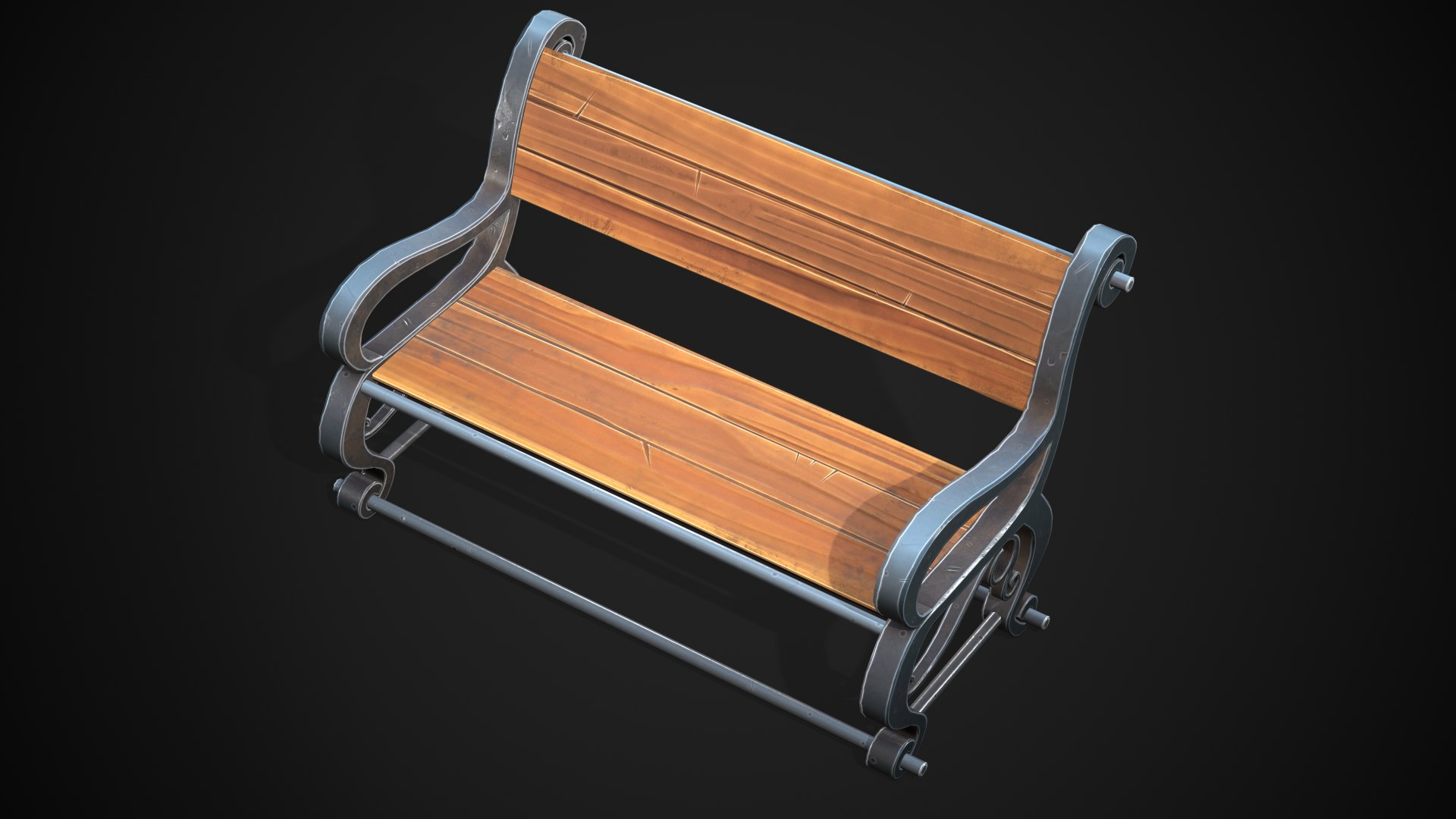 3D Model Stylized Bench - TurboSquid 2026939