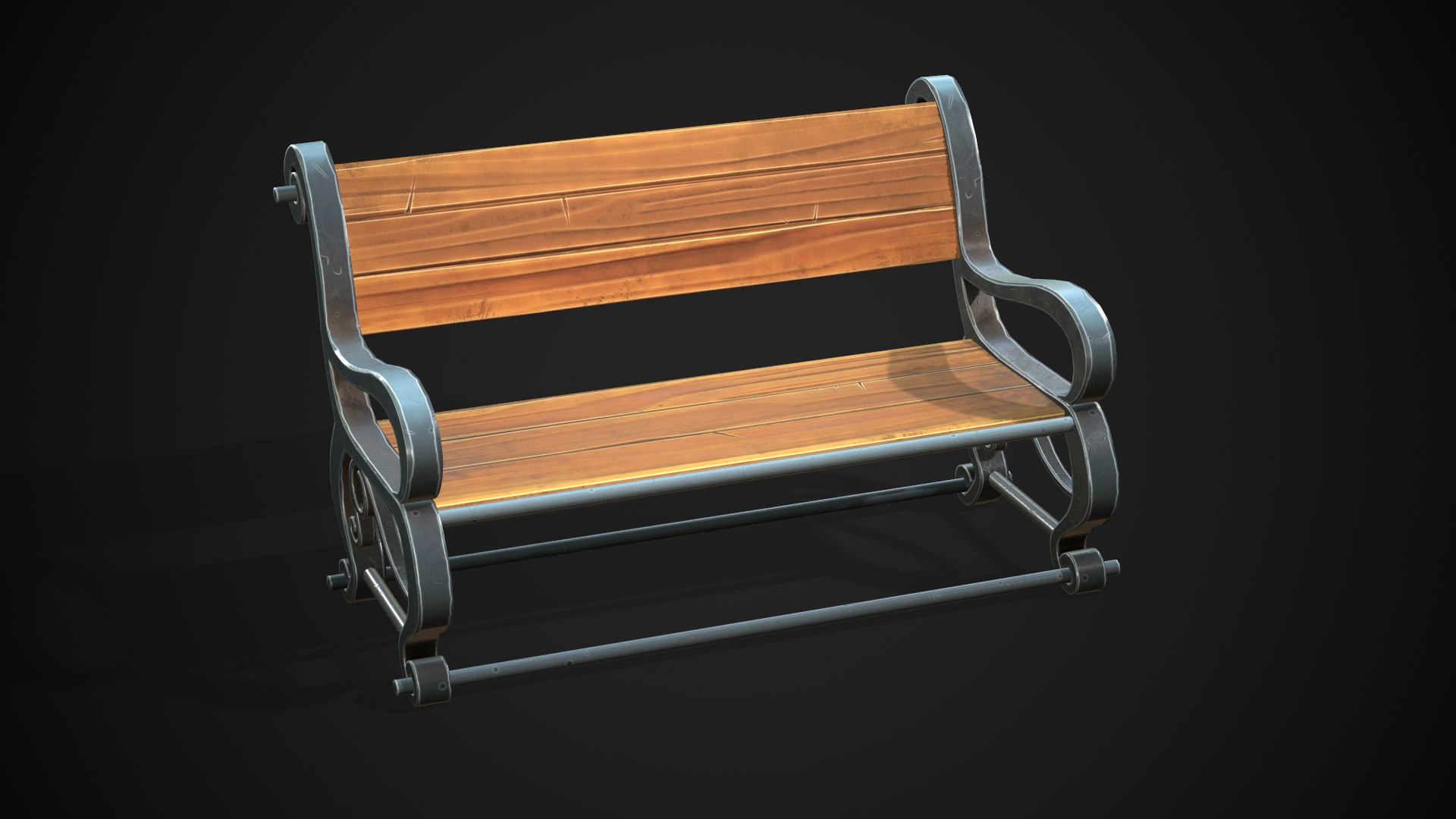 3D Model Stylized Bench - TurboSquid 2026939