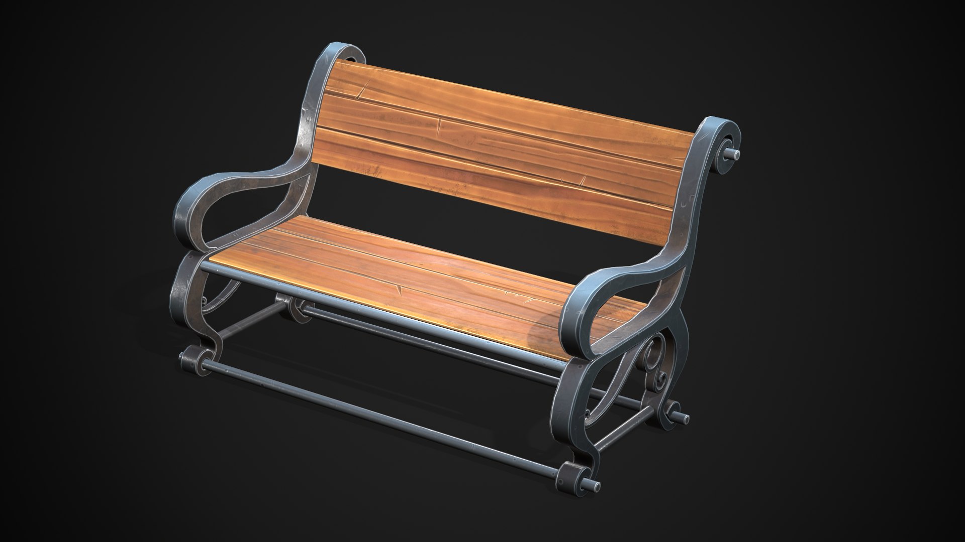 3D Model Stylized Bench - TurboSquid 2026939