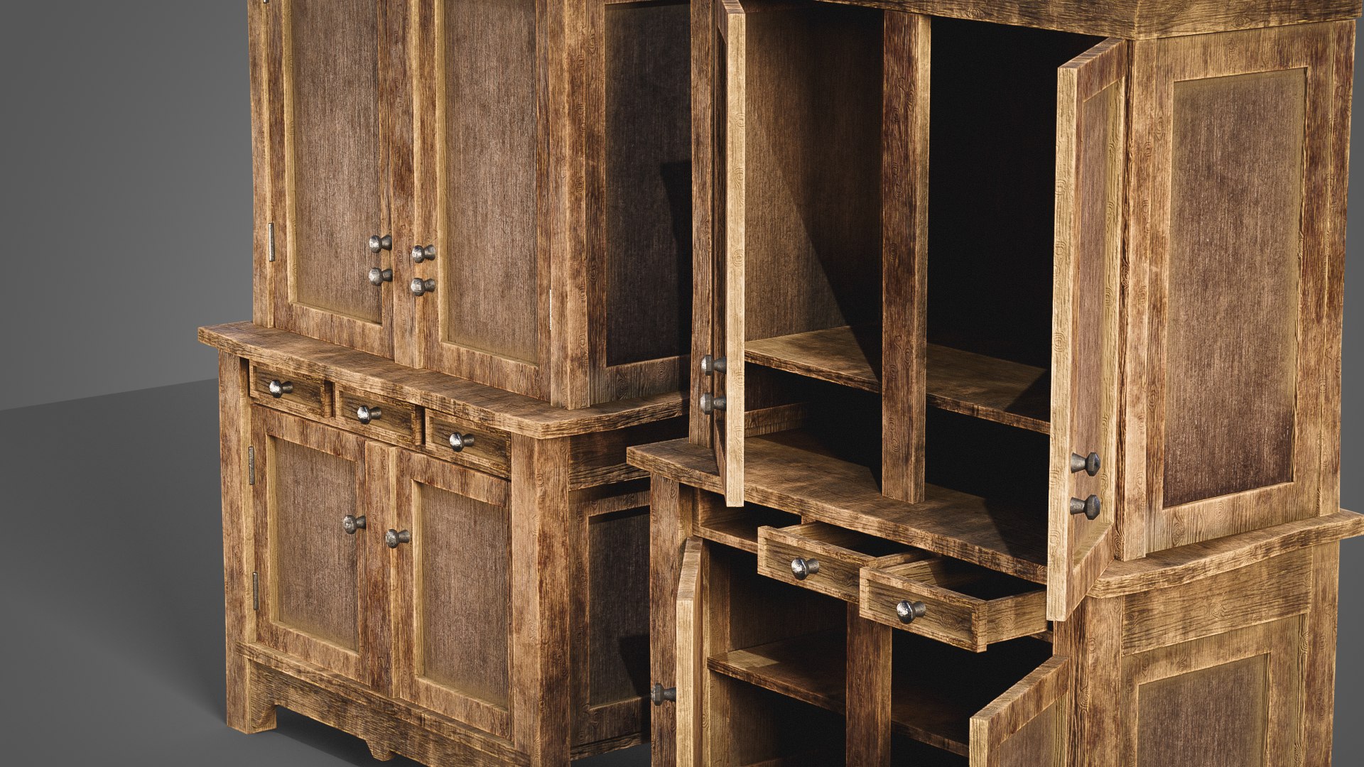 Wardrobe Cabinet 3D Model - TurboSquid 2019299