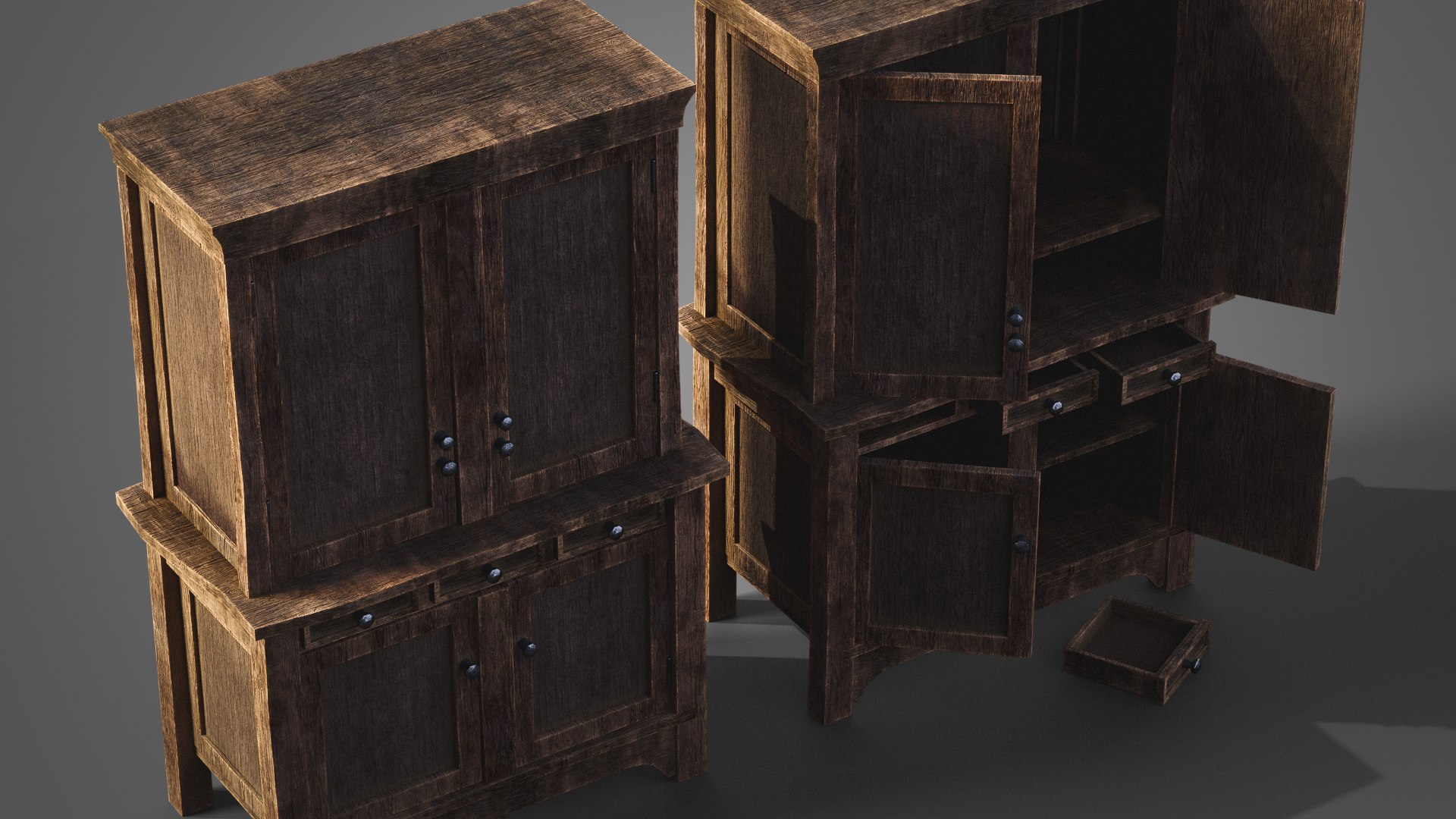 Wardrobe Cabinet 3D Model - TurboSquid 2019299