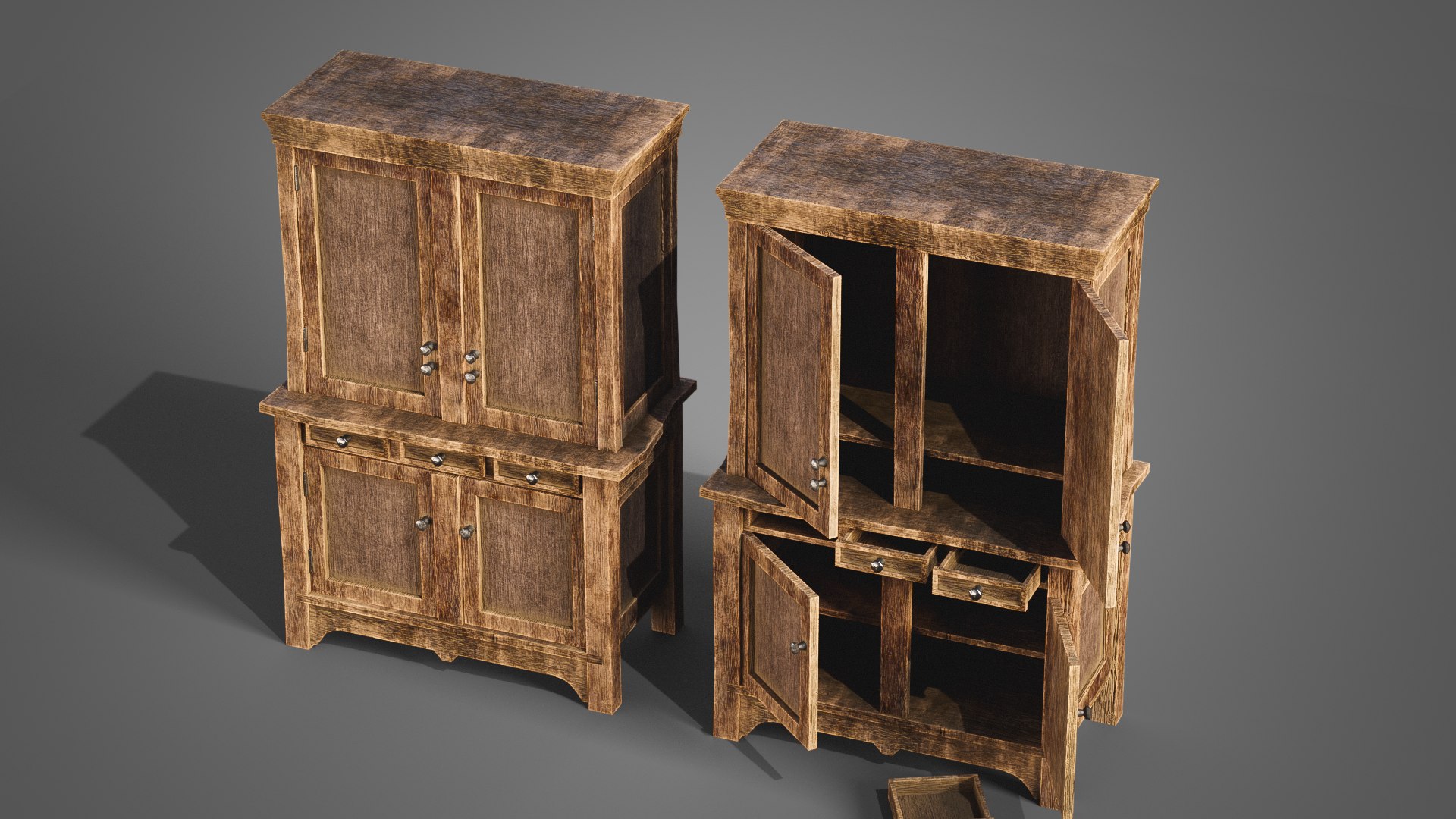 Wardrobe Cabinet 3D Model - TurboSquid 2019299