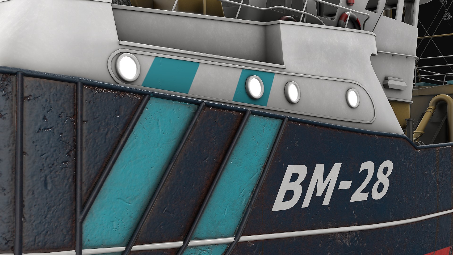 3D Beam Trawler Sea Lady - TurboSquid 2322485