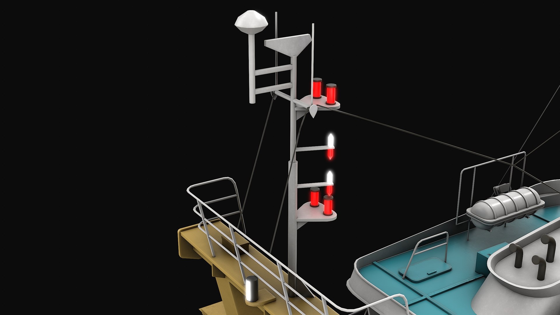 3D Beam Trawler Sea Lady - TurboSquid 2322485