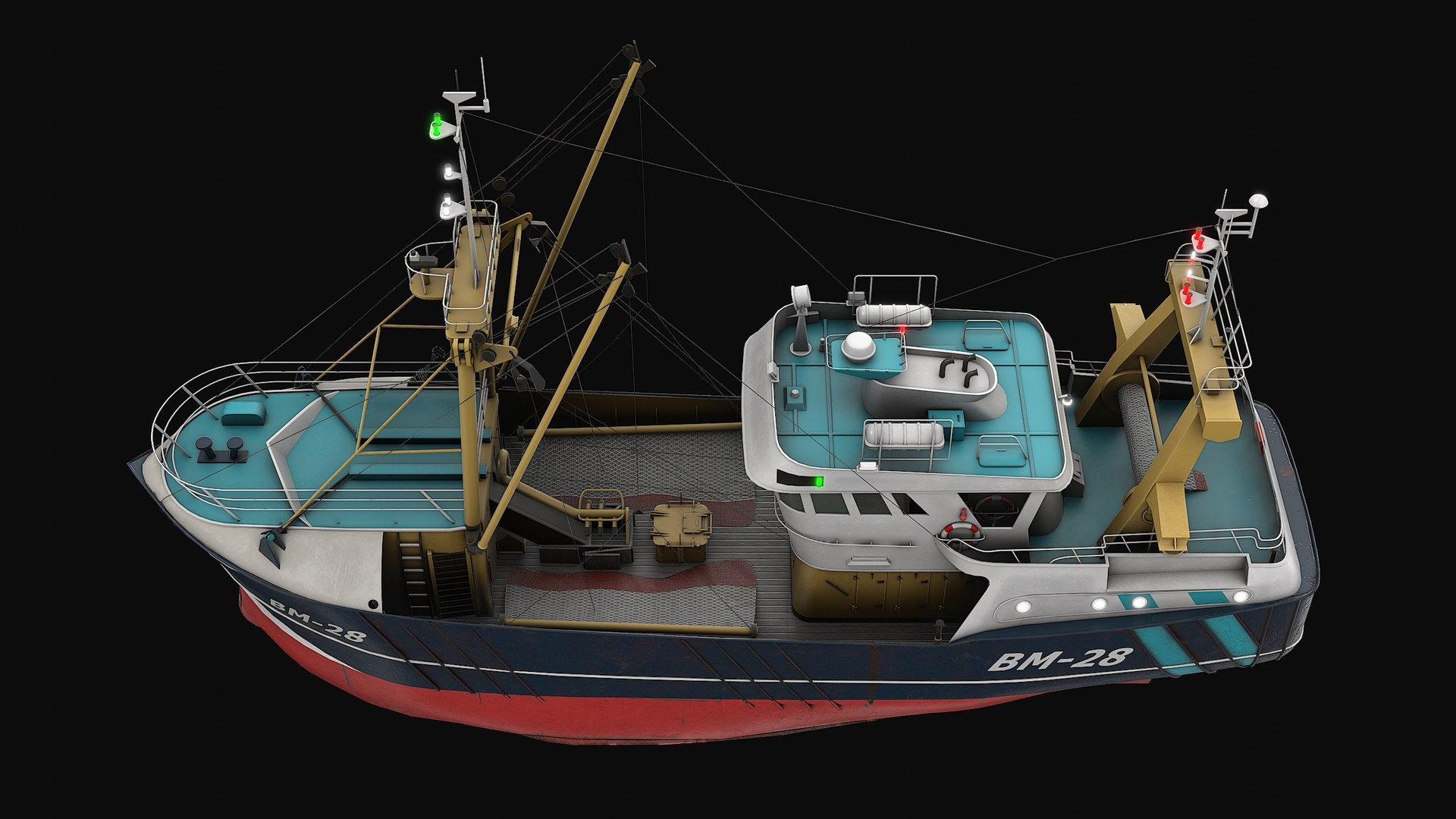 3D Beam Trawler Sea Lady - TurboSquid 2322485